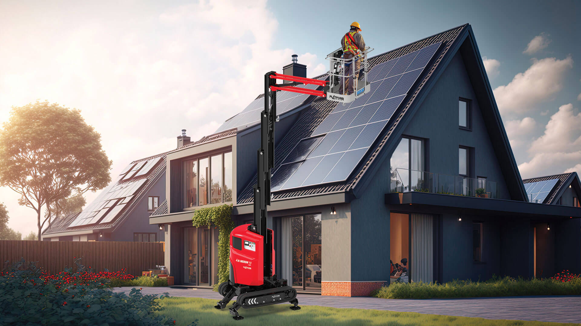 Advantages of the HERON 10 mast platform for construction projects